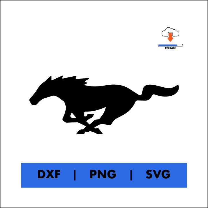 Ford Mustang Logo Digital Download DXF PNG SVG - Etsy