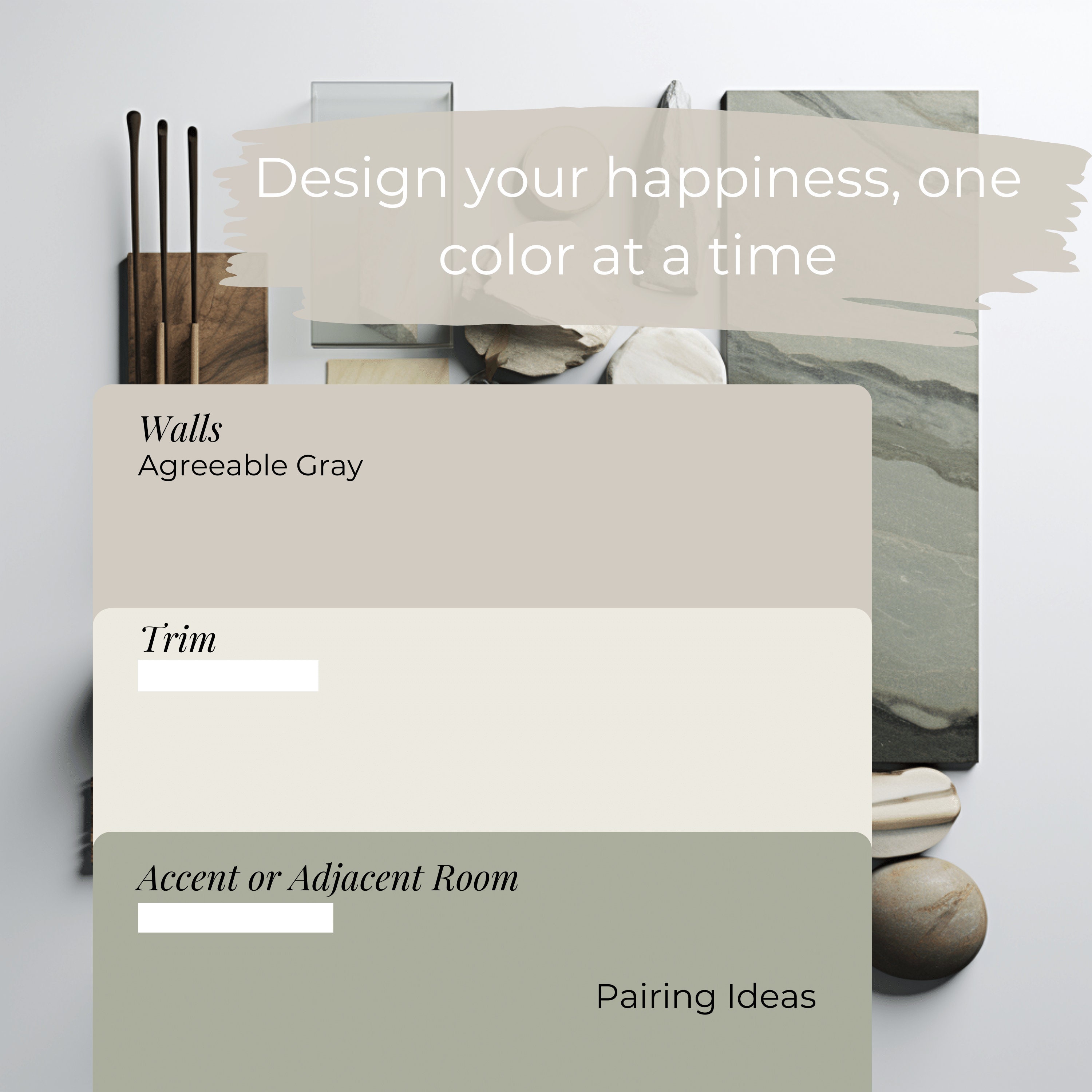 Agreeable Gray Sherwin Williams Home Paint & Color Palette - Etsy Australia