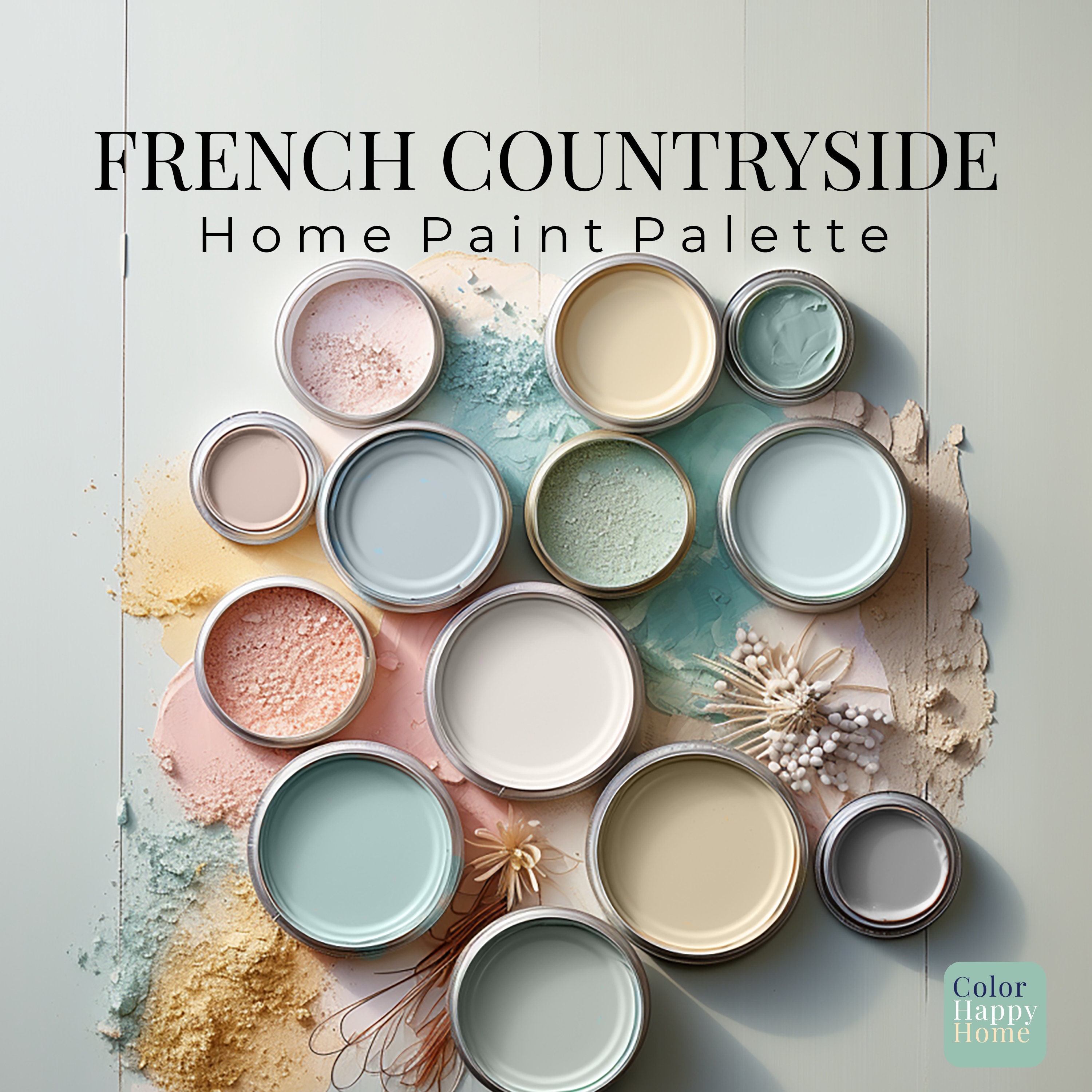 French Country Home Paint & Color Palette Sherwin Williams - Etsy