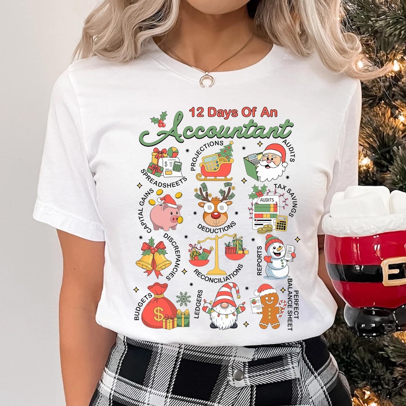 12 Days of Accountant Sweatshirt, Christmas Accountant Shirt, Xmas ...