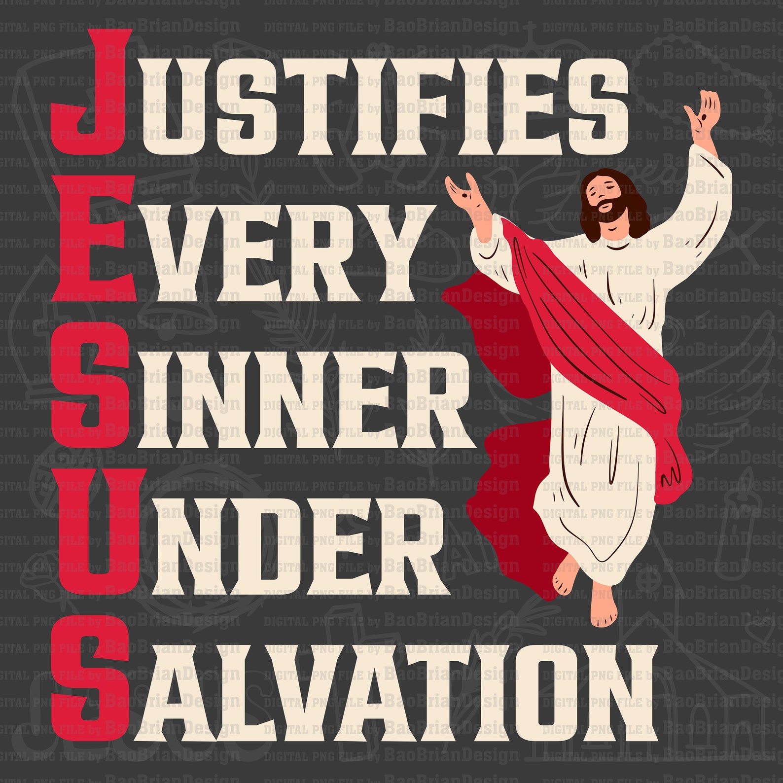Jesus Justifies Every Sinner Under Salvation Png File Download ,god Png ...