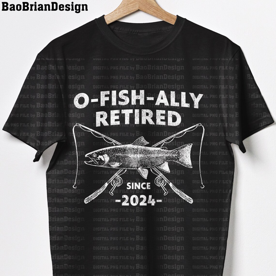 O-fish-ally Retired Since 2024, Fisherman PNG Design, Retired Fishing ...