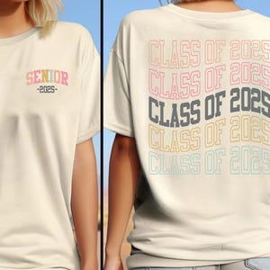Senior 2025 Shirt, Class of 2025 T-shirt, Retro Graduation Shirts ...