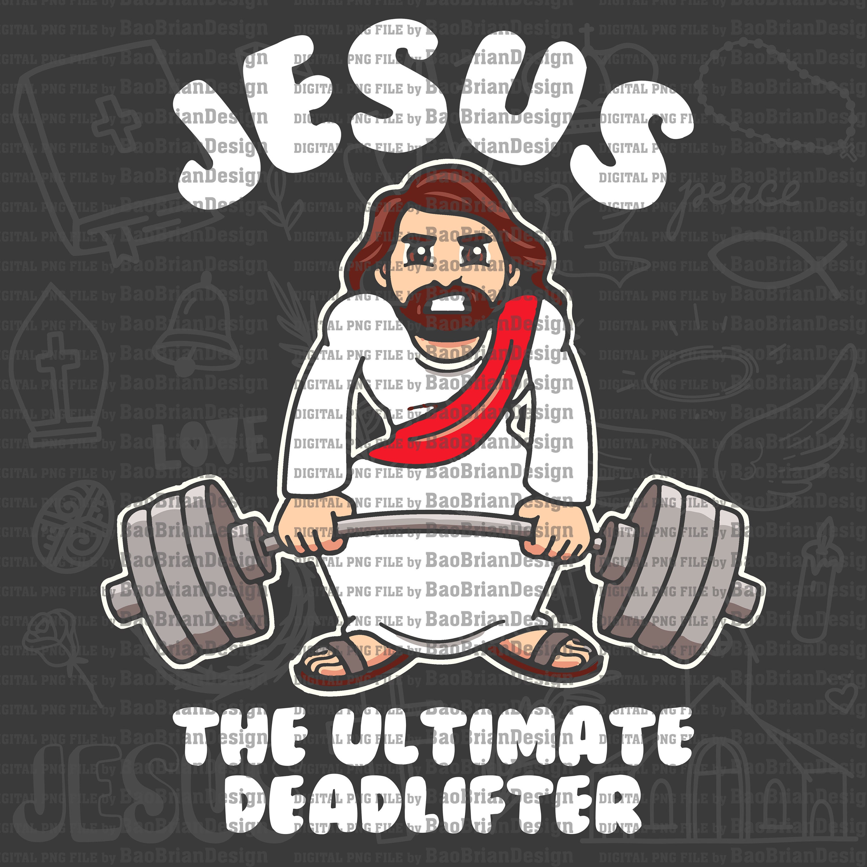 God Powerlifting Jesus the Ultimate Deadlifter Gym Life, Fitness Jesus ...