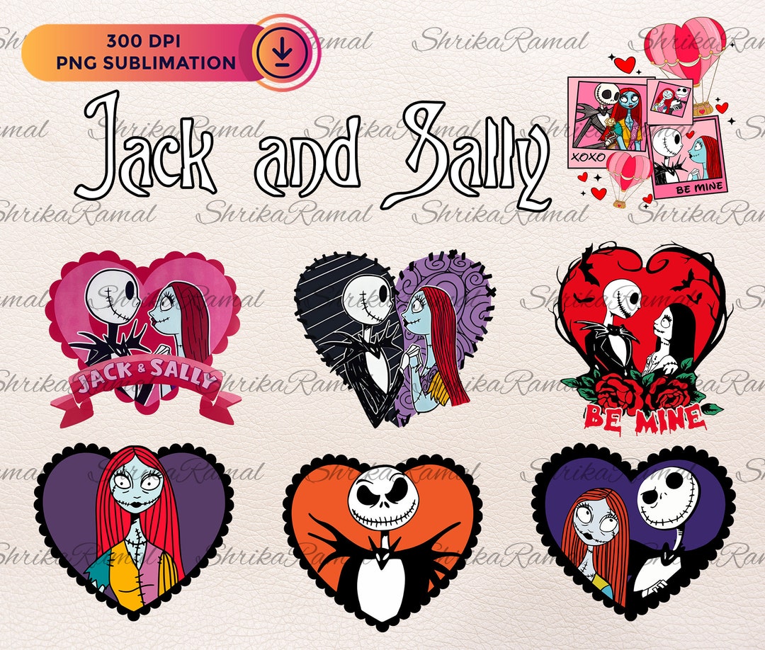 Horror Valentines PNG Bundle, Nightmare Before Christmas PNG ...