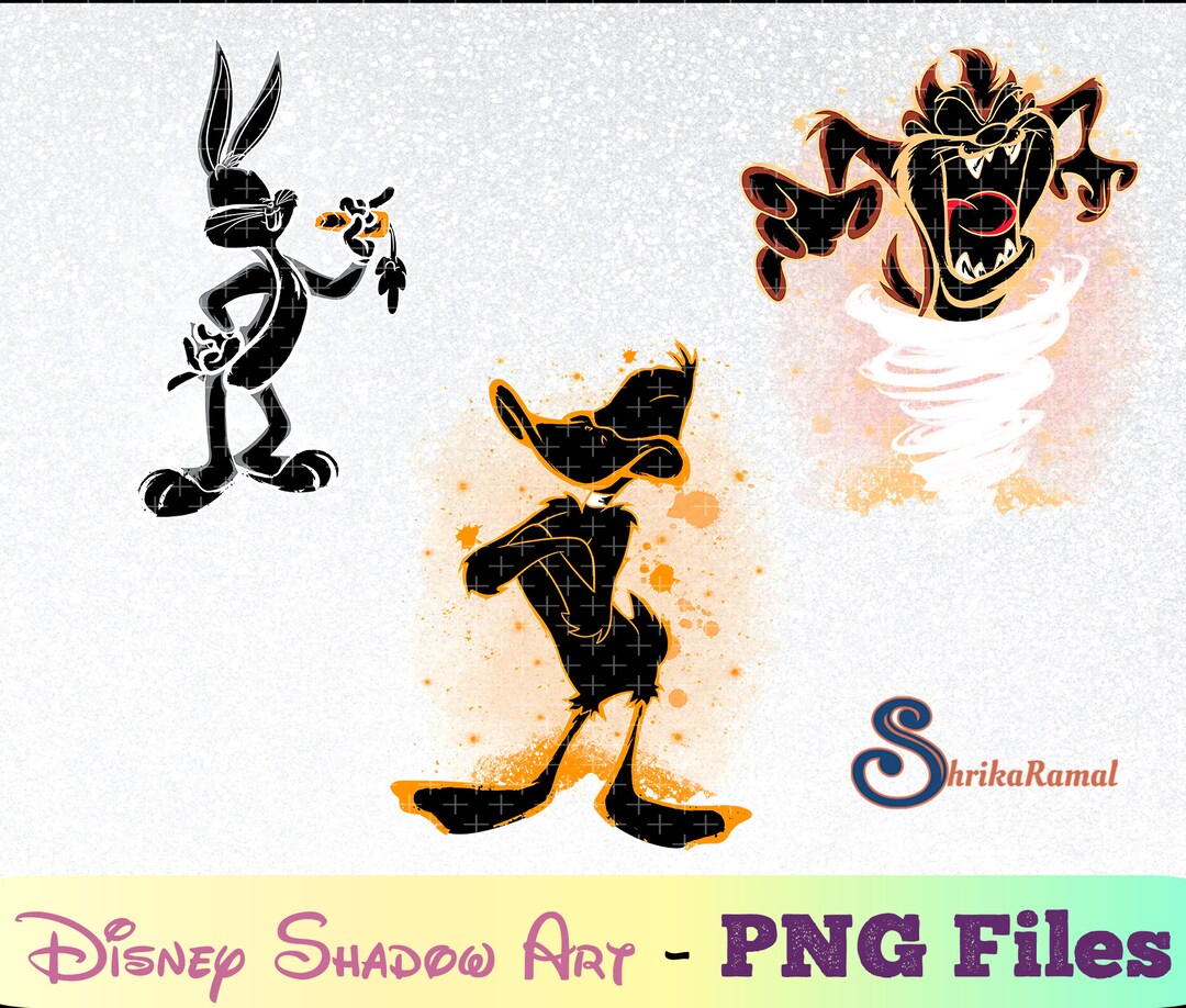 Shadow Cartoon Art PNG Bundle, Looney Toons PNG Sublimation, Fantasy ...