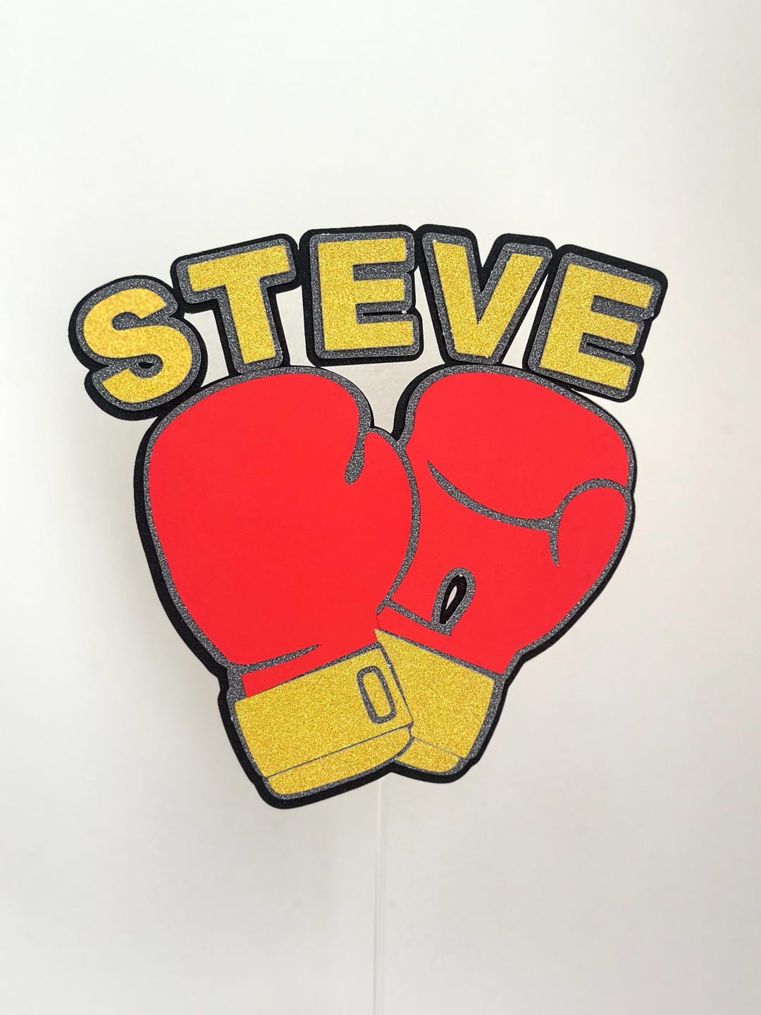 Personalised Boxing Glove Cake Topper - Etsy