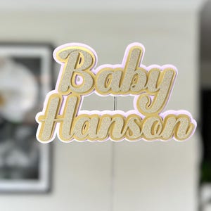 Personalised Baby Shower Cake Toppers & Cupcake Toppers - Etsy