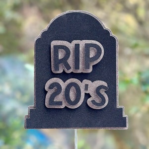 RIP Birthday Cake Topper - Etsy