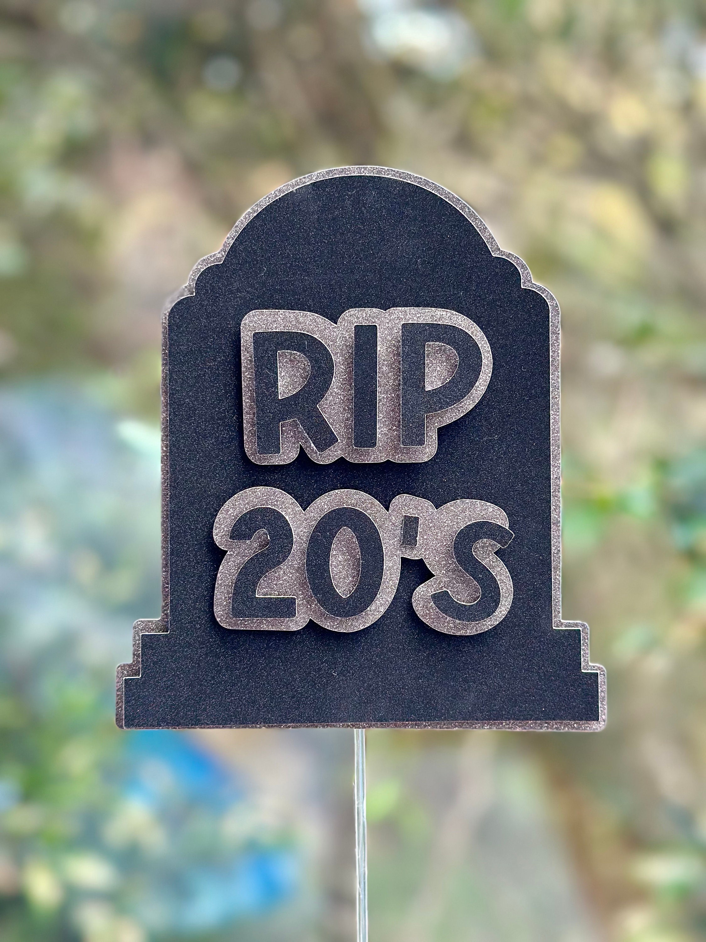RIP Birthday Cake Topper - Etsy