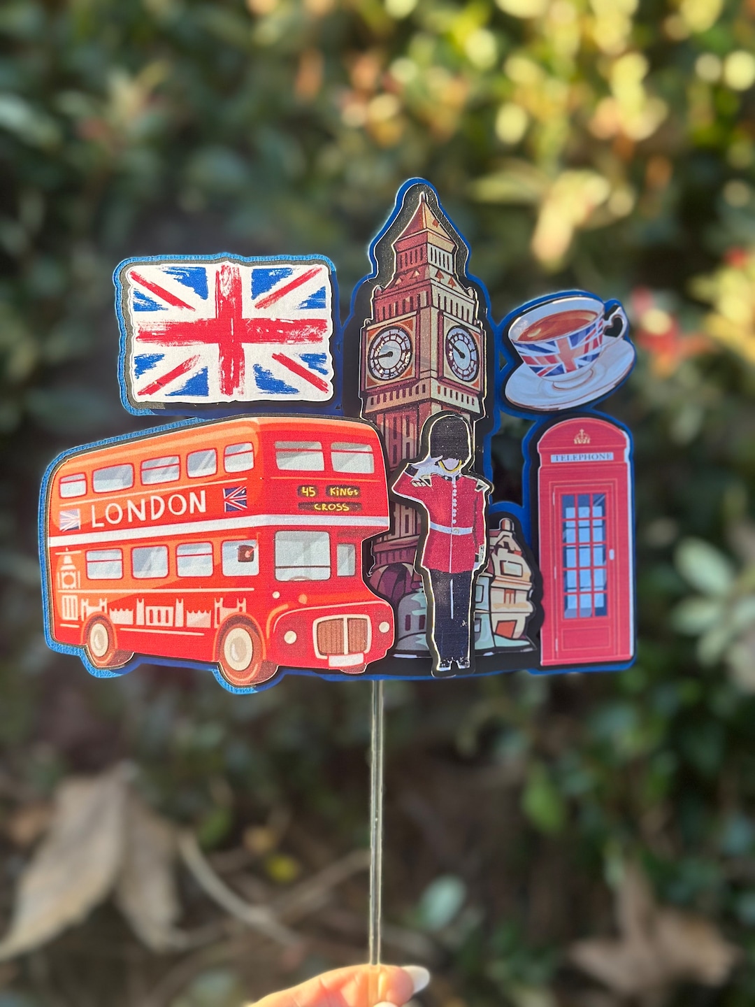 London Theme Cake Topper - Etsy