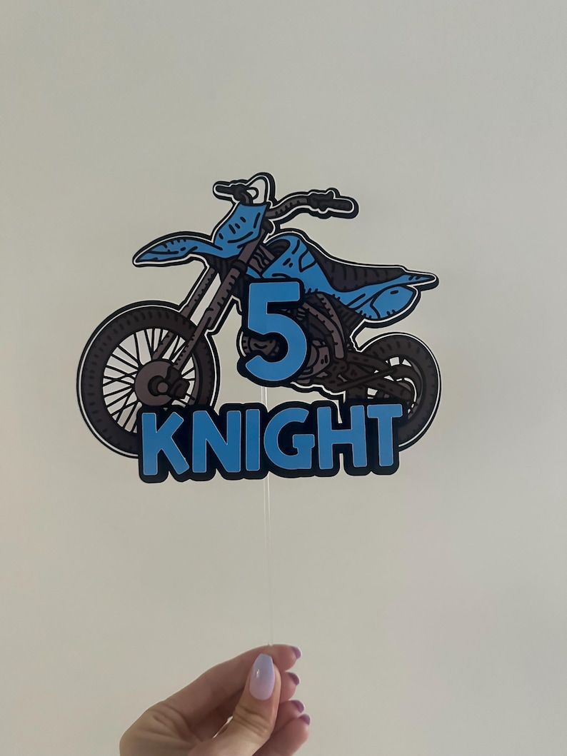 Motorbike Cake Topper - Etsy