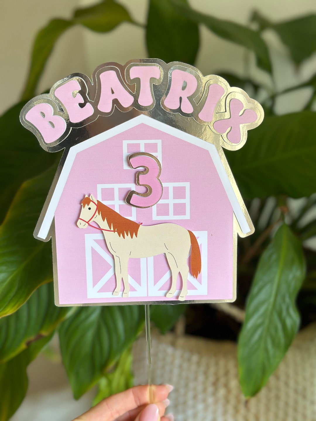 Barnyard Horse Cake Topper - Etsy