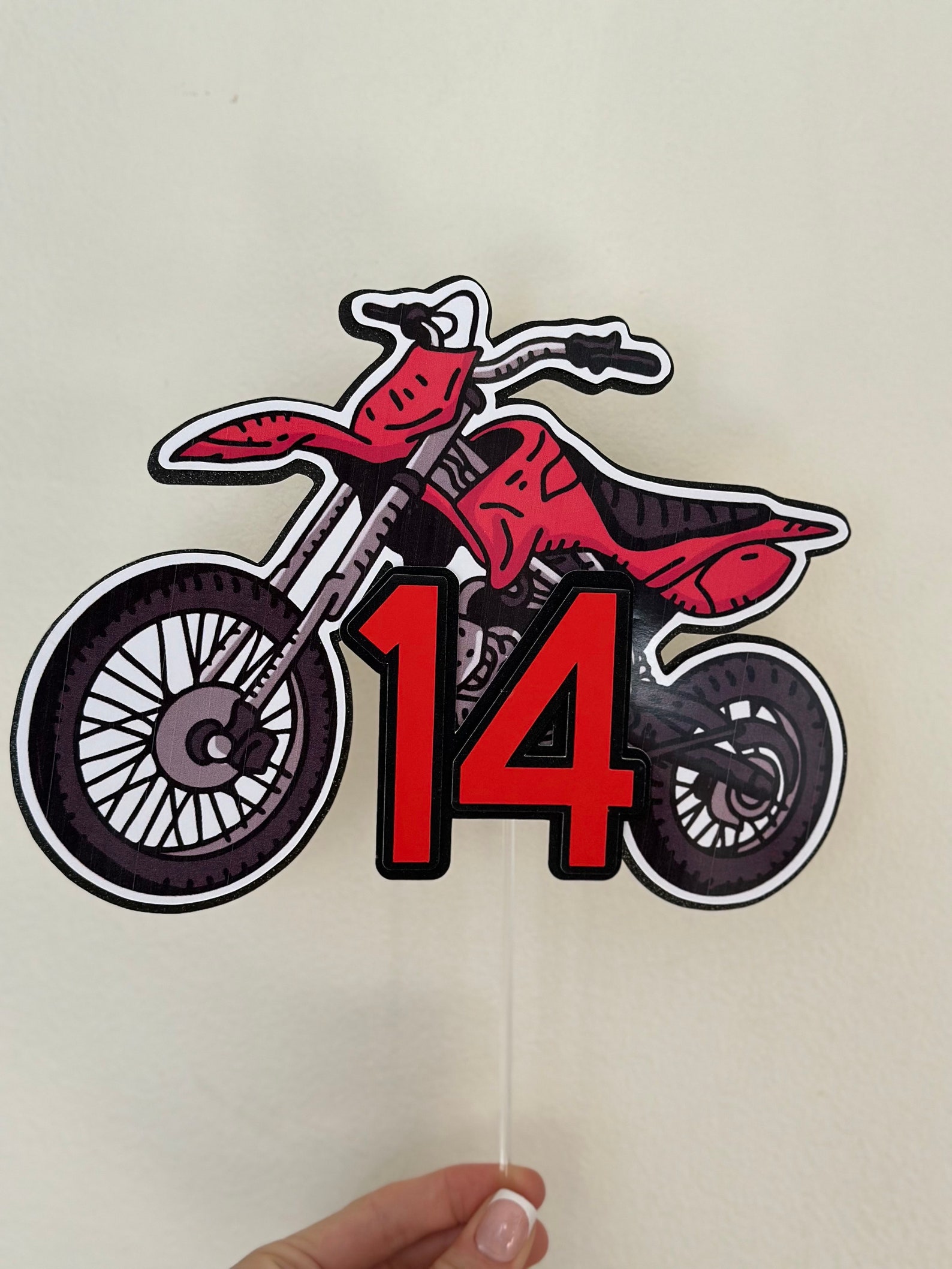 Motorbike Cake Topper - Etsy