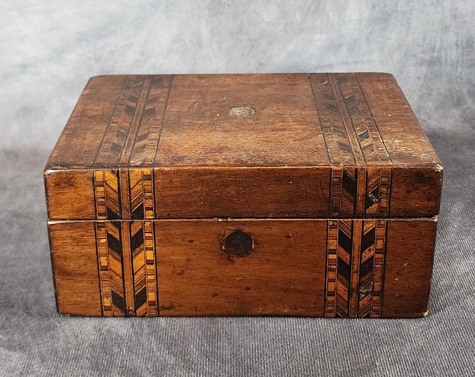 Antique Tunbridge Ware Small Box, Inlaid Wooden Box, for Restoration - Etsy