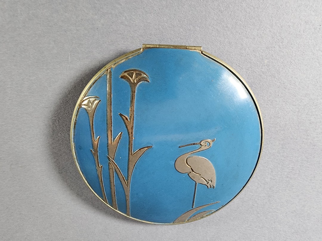 1930's Stratton Non Spill Art Deco Powder Compact, Blue / Stock ...