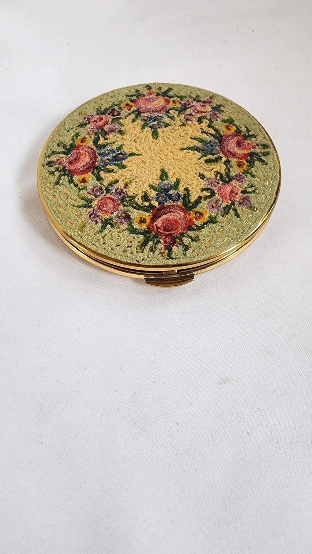 1960s KIGU Micro Beaded Powder Compact With Original Pouch and Box - Etsy