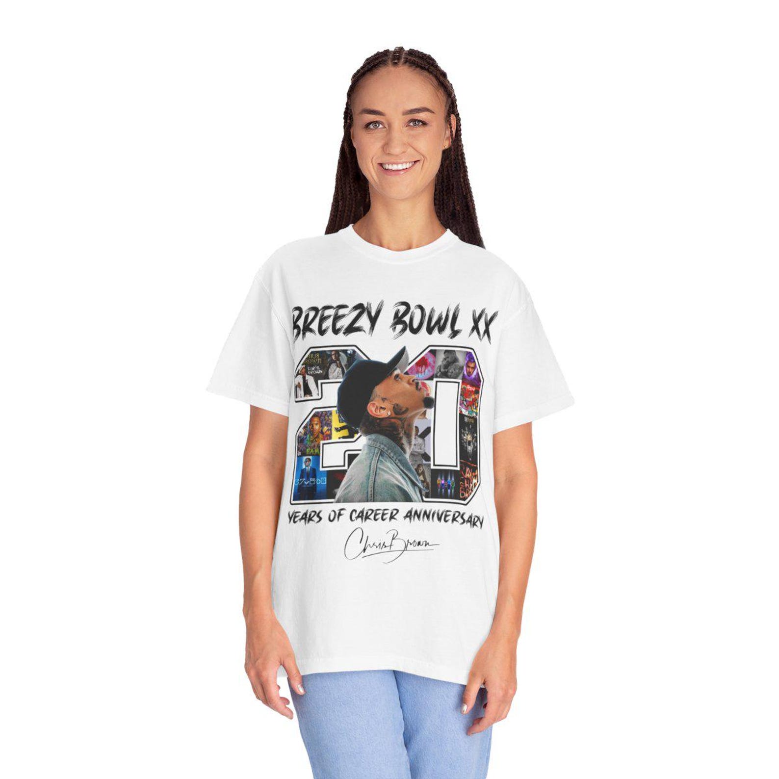 Chris Brown Anniversary T-shirt Design: Breezy Bowl XX PNG File ...