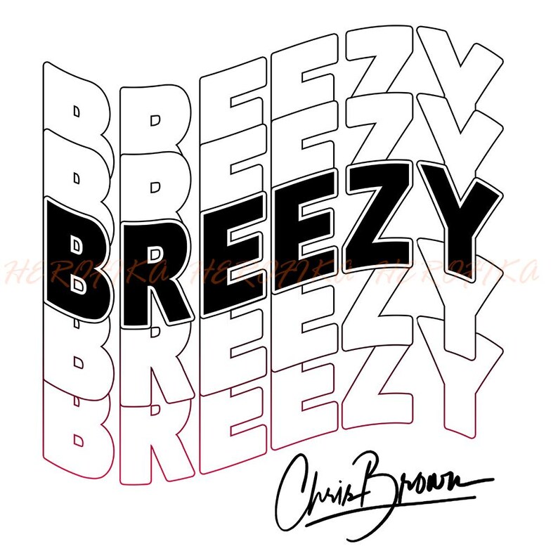 Chris Brown Breezy Bowl XX Tour T-shirt Design PNG (digital Download ...
