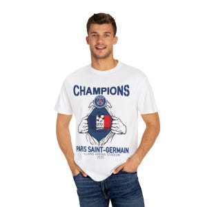PSG Champions T-shirt Design: Soccer Fan PNG File (digital Download - Etsy
