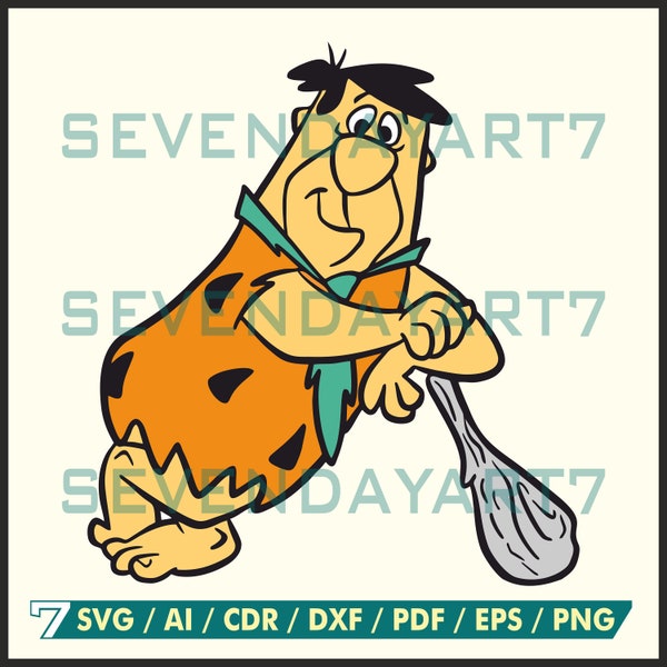 Fred Flintstone Svg - Etsy