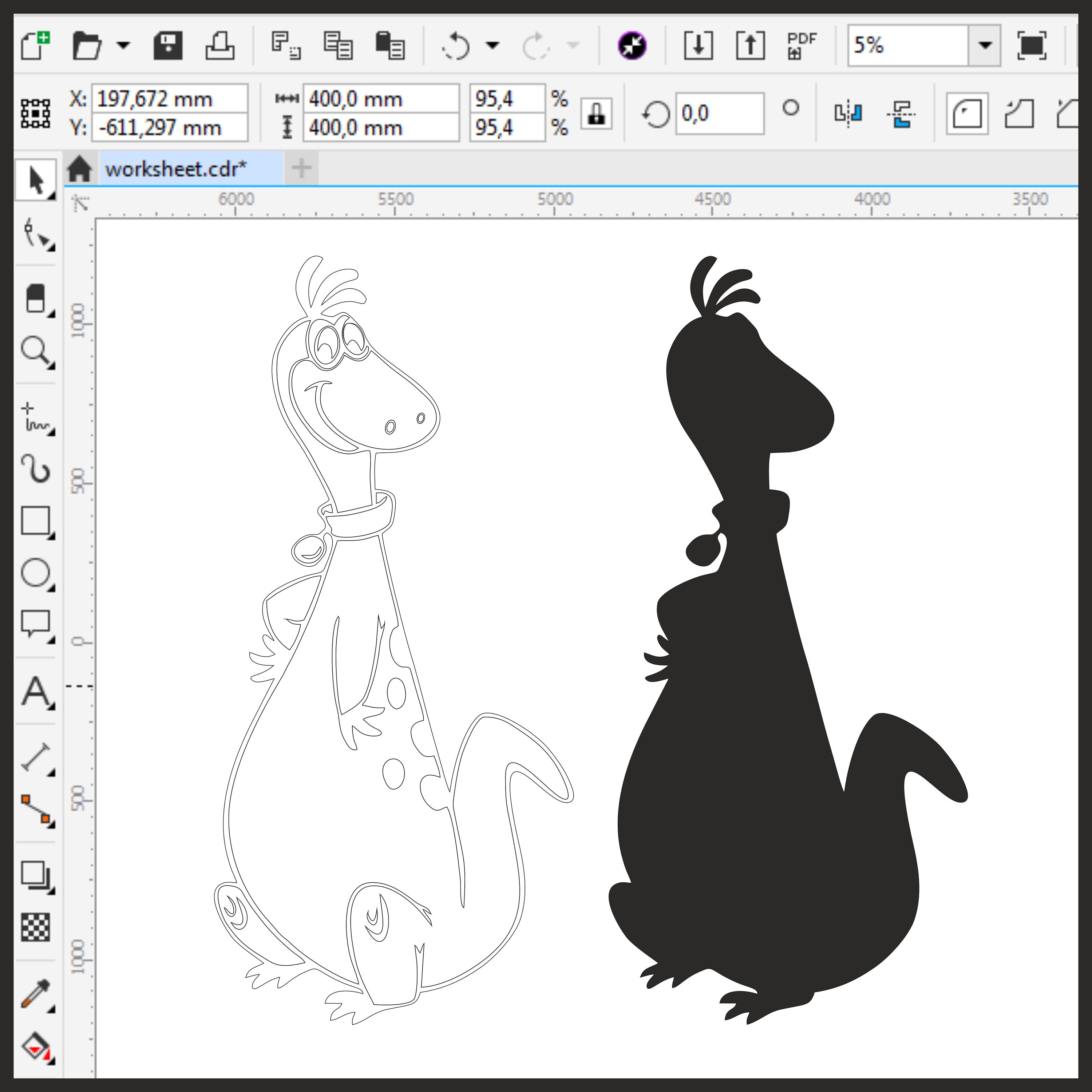 Dino the Flintstones Vector, Bundle, Clipart, Layered Digital File ...