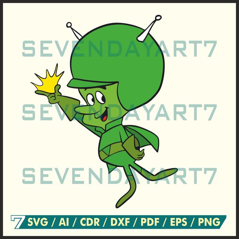 Great Gazoo, the Flintstones SVG Digital File, Clipart, Svg, Ai, Cdr ...