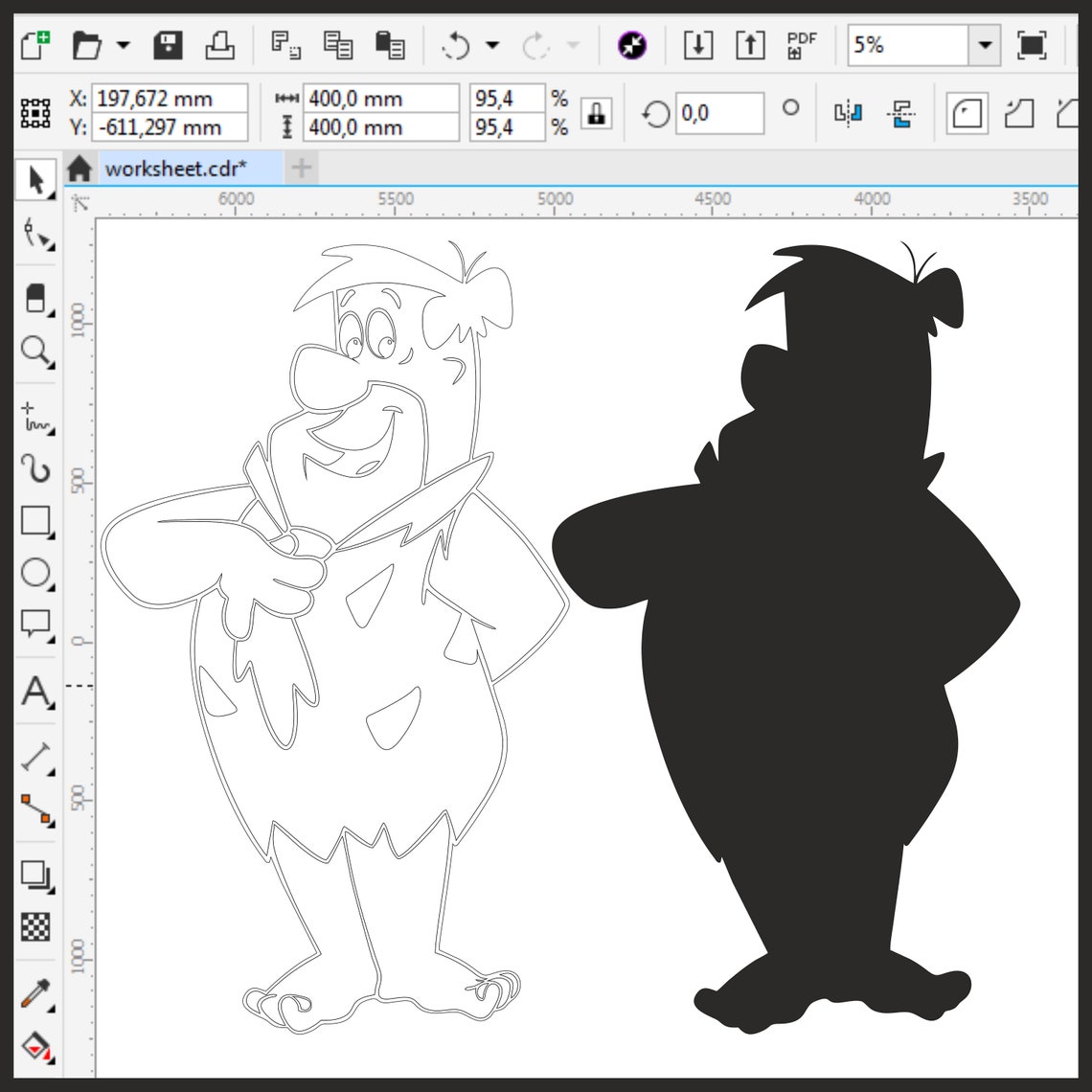 Fred Flintstone, the Flintstones Vector, Bundle, Clipart, Layered ...