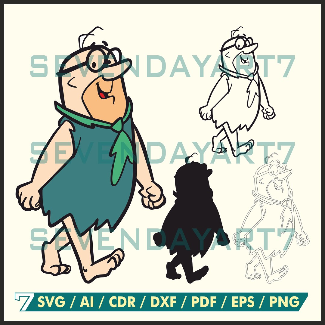 Bay Slate the Flintstones Vector Bundle Clipart Layered - Etsy