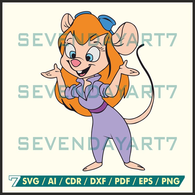 Chip and Dale, Squirrel Family SVG Digital File, Clipart, Svg, Ai, Cdr ...