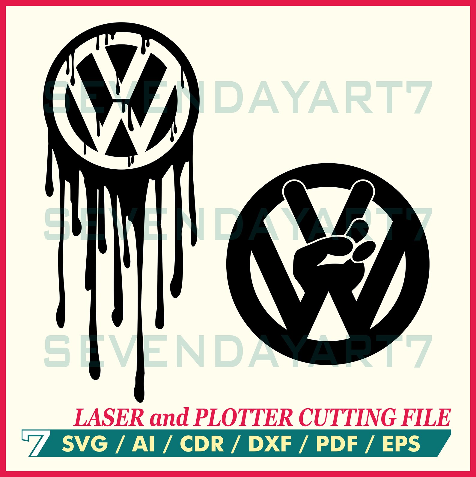 Auto Logo and VW Logo SVG Vector, Bundle, Clipart, Layered Digital File ...