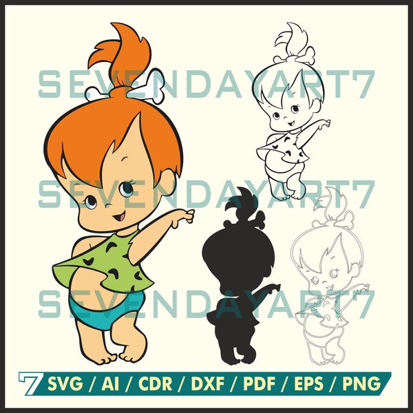 Pebbles Flintstone - Etsy