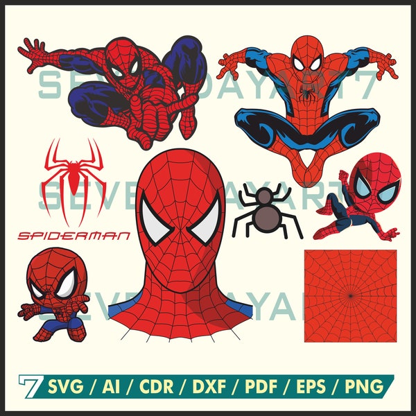Spiderman Png Dxf Eps Ai - Etsy