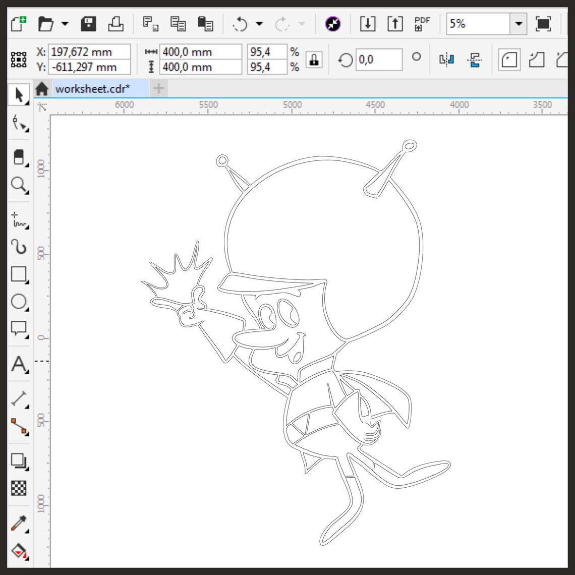 Great Gazoo, the Flintstones SVG Digital File, Clipart, Svg, Ai, Cdr ...