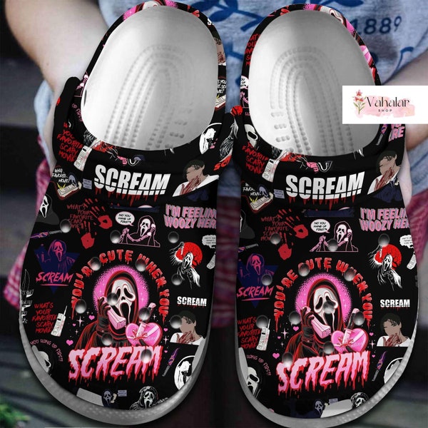 Ghostface Clogs - Etsy