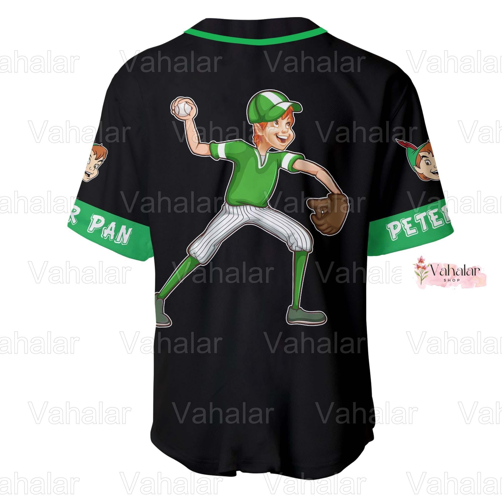 Personalized Peter Pan Jersey, Tinker Bell Baseball Jersey sold by ...