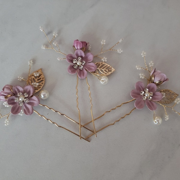 Periwinkle Hair Pin - Etsy