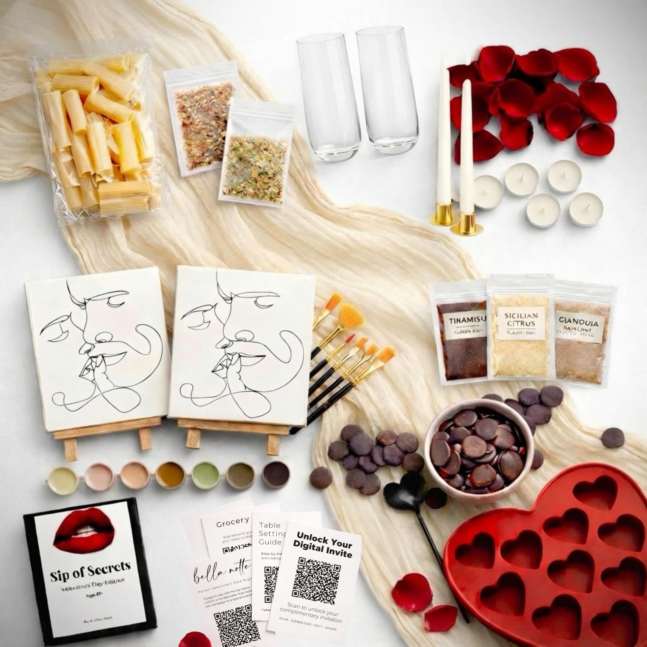 Italian Date Night Box for Couples, Valentine’s Day Romantic Gift, at ...