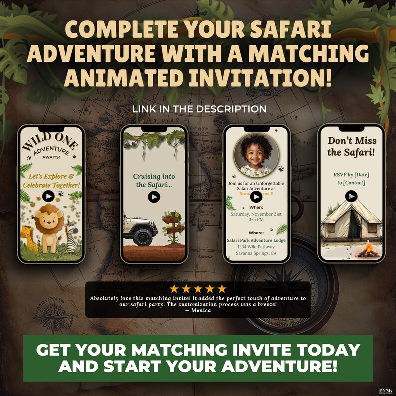 Safari Adventure 18x24 Welcome Sign Customizable Safari-themed Party ...