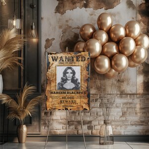 Customizable Vintage "wanted" Poster Welcome Sign Template - 18x24 ...