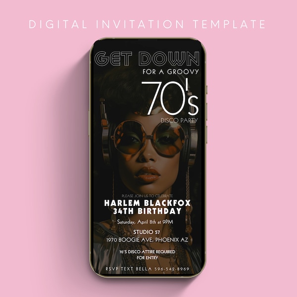 Soul Train Party Invitation - Etsy