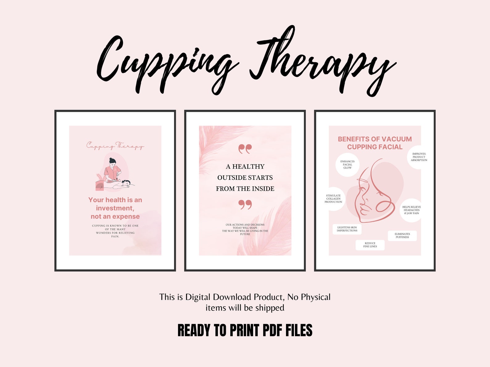 Enhance Your Practice With Cupping Therapy Hijama Posters Instant ...
