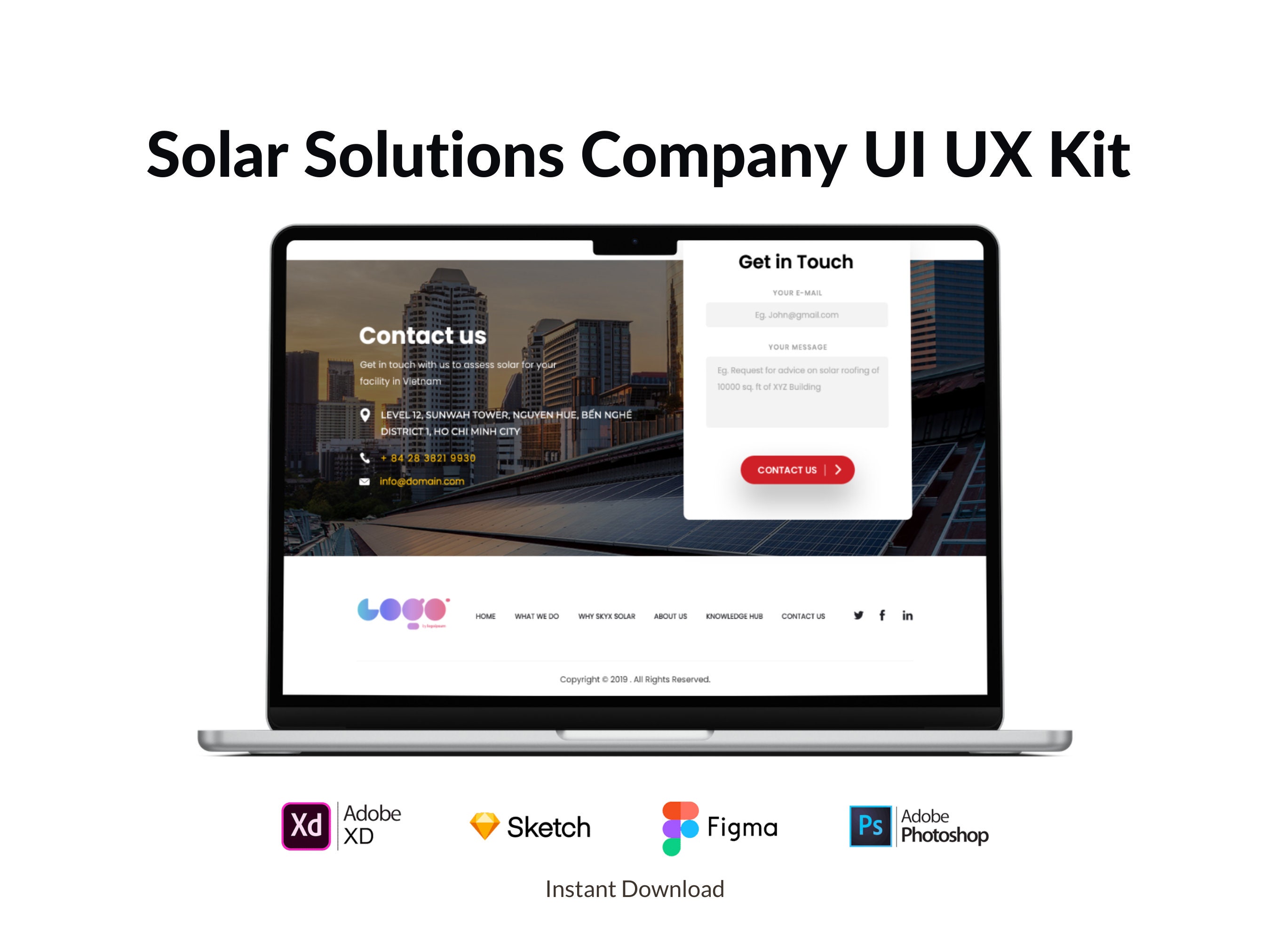 Figma UI Clean Energy Landing Page Template Solar - Etsy