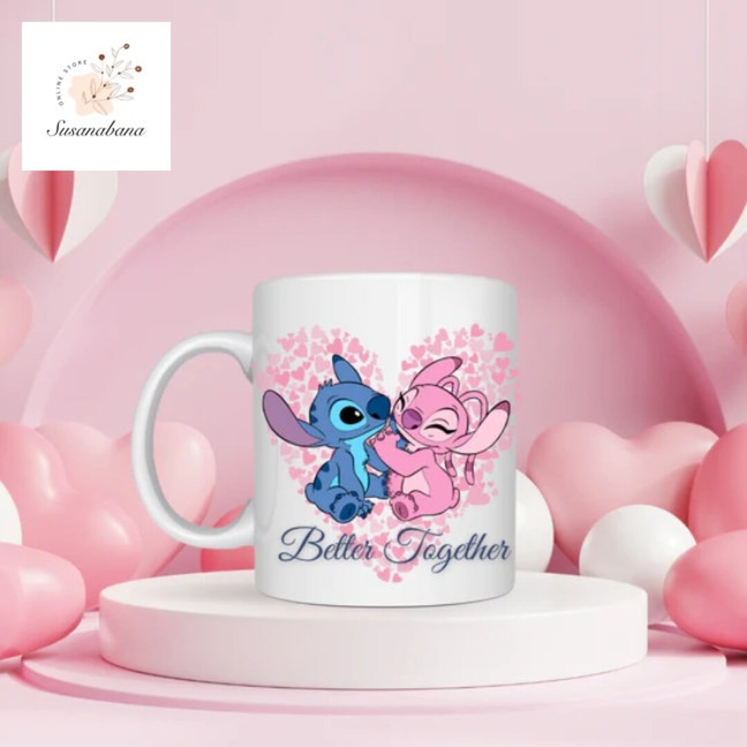 Stitch and Angel Mug Stitch Angel Mug Better Together Mug - Etsy