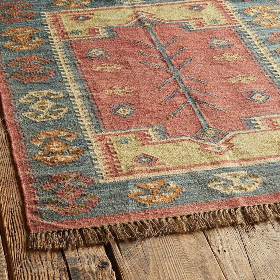 Handmade Navajo Kilim Rug, Aztec Rug, Accent Rug, Outdoor Rug/indoor ...