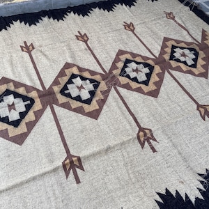 Handmade Navajo Kilim Rug, Aztec Rug, Accent Rug, Outdoor Rug/indoor ...