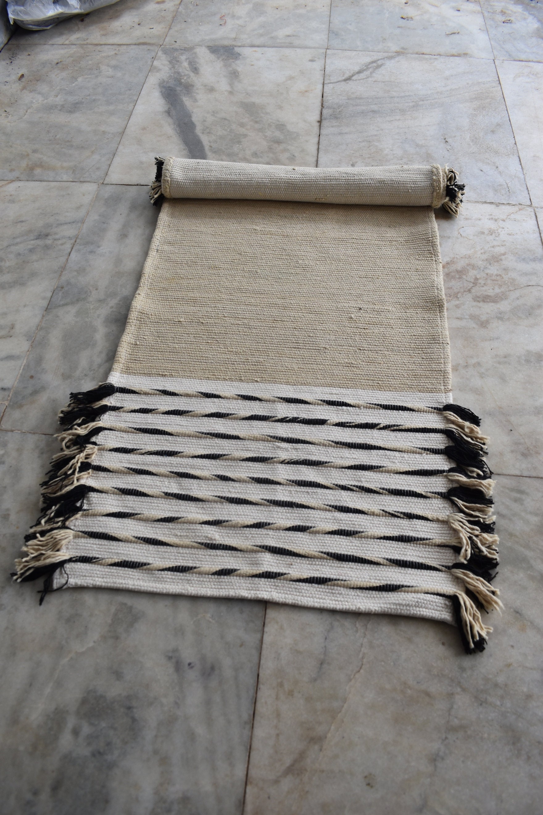 Handwoven Organic Cotton Yoga Mat: Herbal Infusion, Anti-slip - Etsy