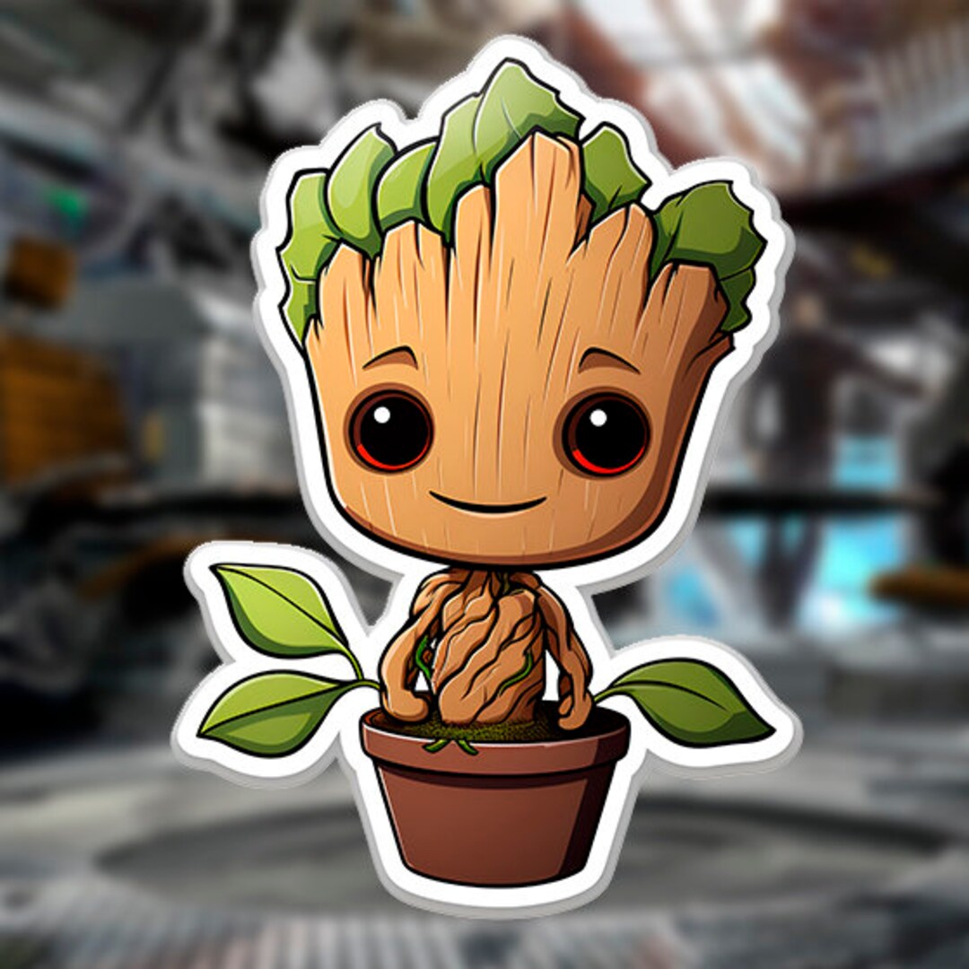 Baby Groot Sticker Guardians of the Galaxy Sticker Marvel - Etsy