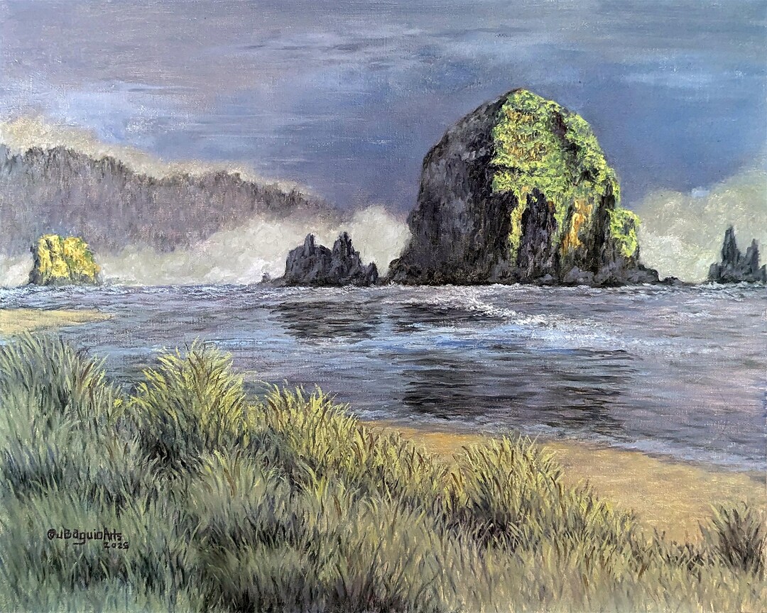 Haystack Rock Printable Wall Art – 4 Sizes Instant Download (from an ...