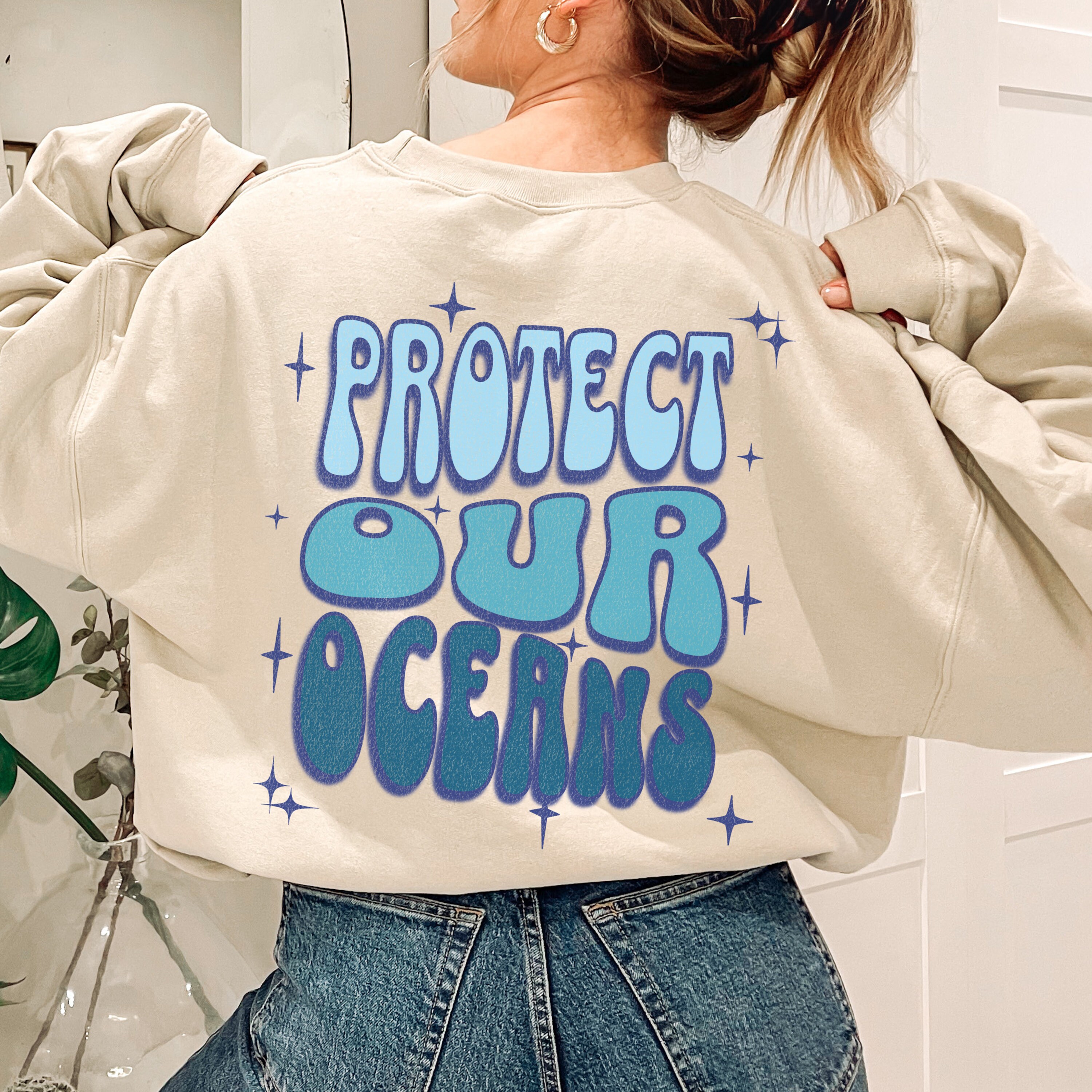 Protect Our Oceans Ocean Inspired Style Ocean Animal Sweatshirt Save ...